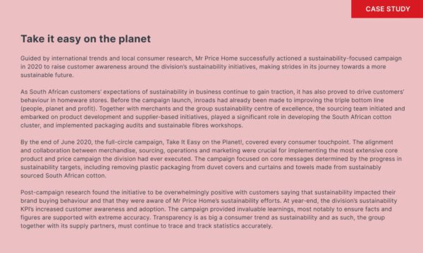 Sustainability – Mr Price Group